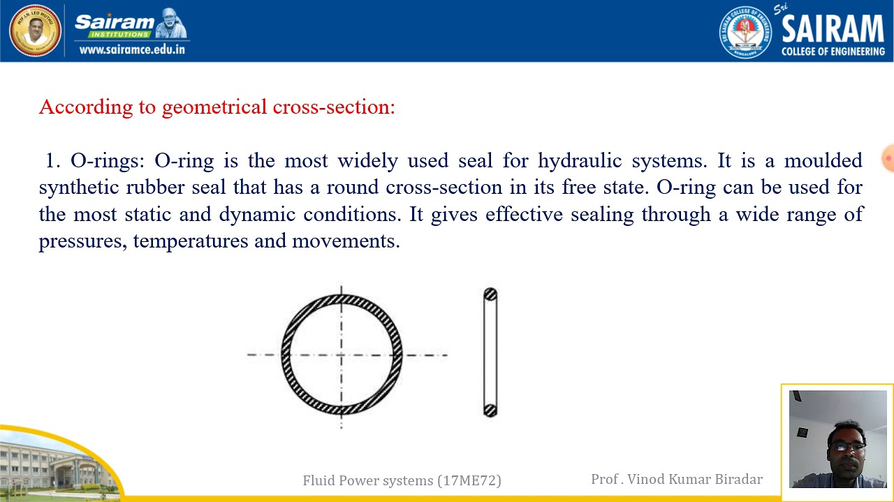 Lecturer video_17ME72_Module1_Seal,sealing material, compatibility of ...
