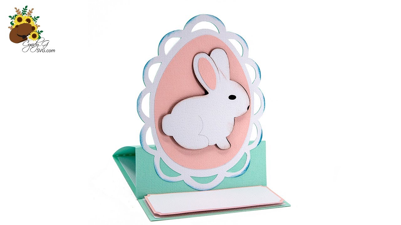 Bunny Easel Card SVG Assembly Tutorial - YouTube