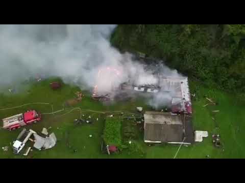 Incendiu de la un traznet - YouTube