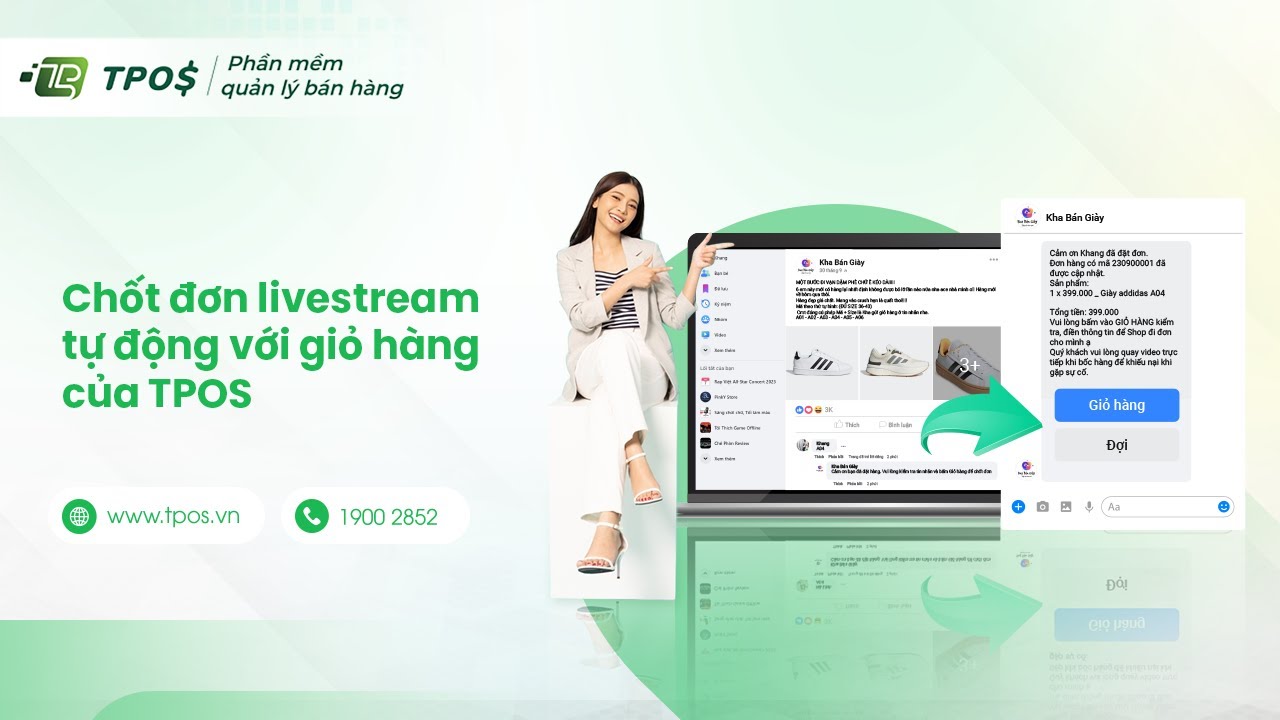 Giới thiệu tính năng chốt đơn livestream tự động với giỏ hàng của TPos - YouTube