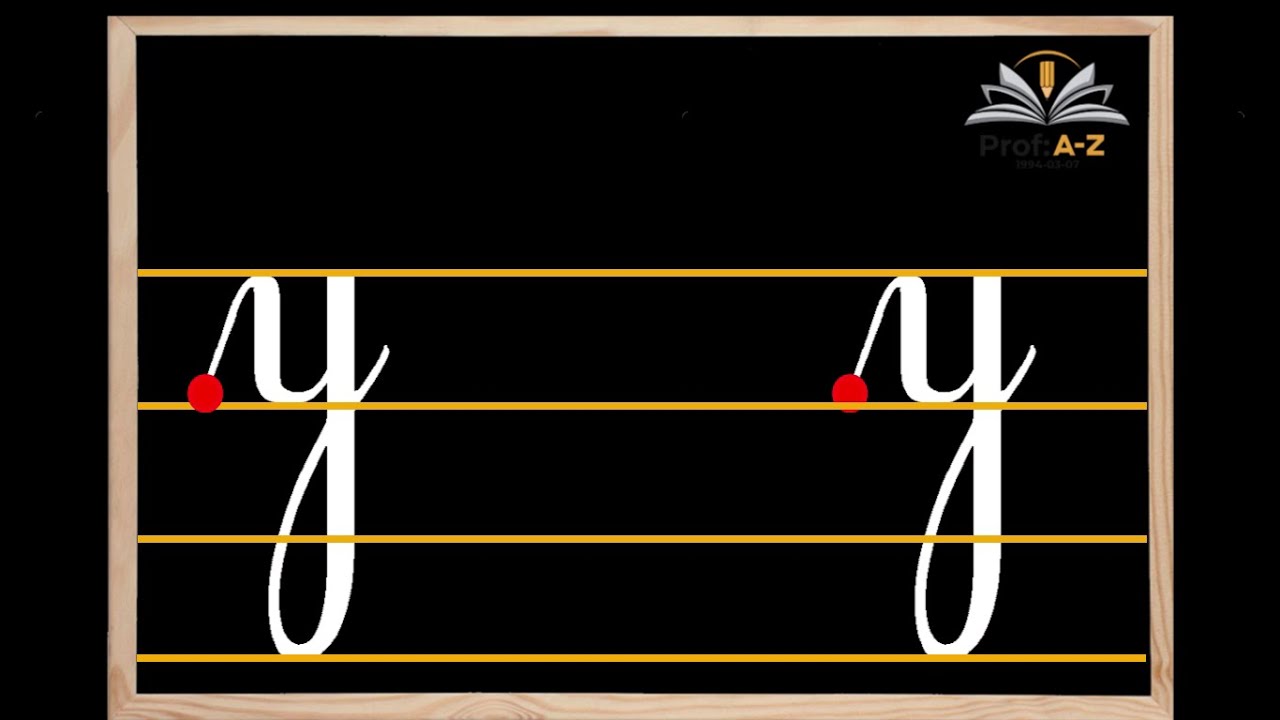 Écrire l'alphabet Apprendre à écrire la lettre y minuscule cursive ...
