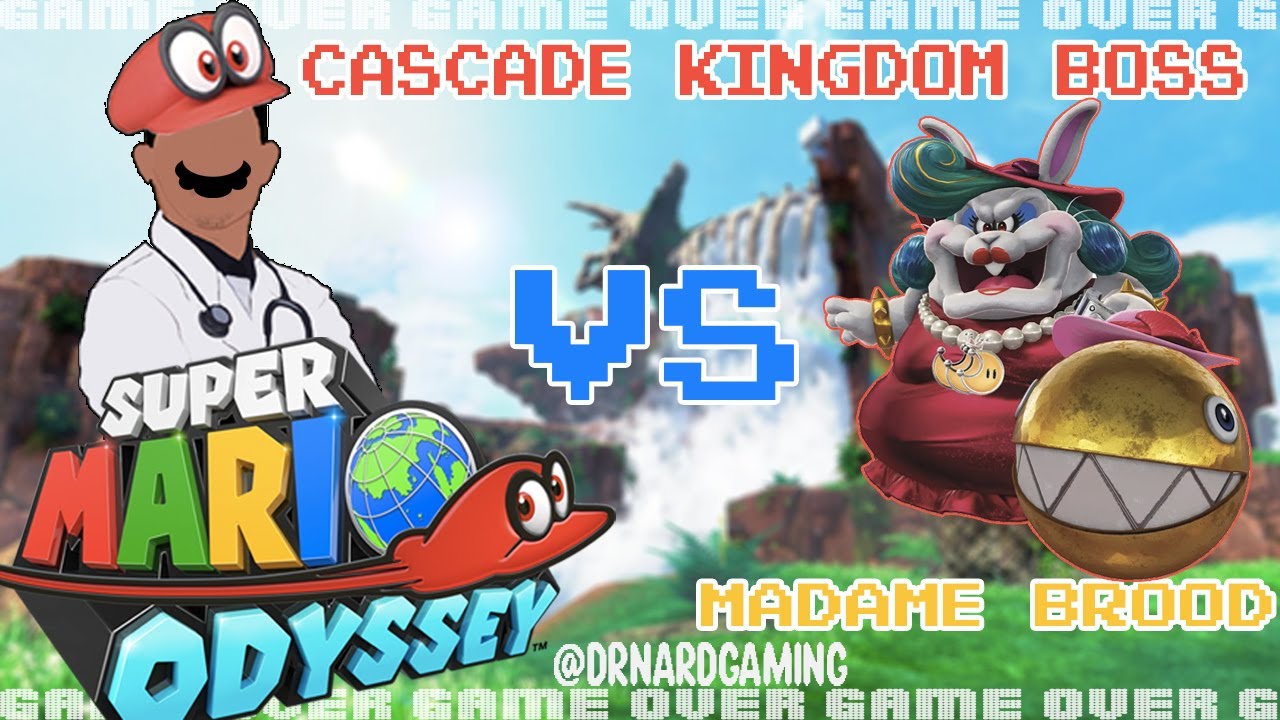 Super Mario Odyssey | Cascade Kingdom Boss Fight | MADAME BROOD | Nintendo Switch Gameplay | Dr ...