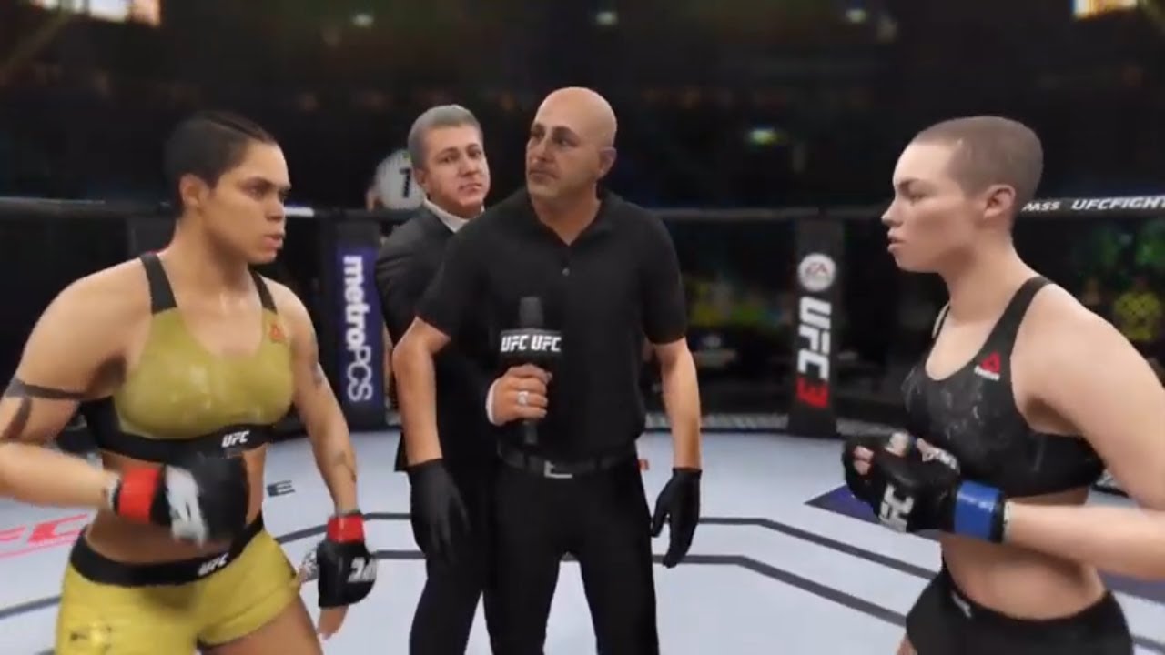 EA Sports UFC 3 Rose Namajunas Vs Amanda Nunes - YouTube