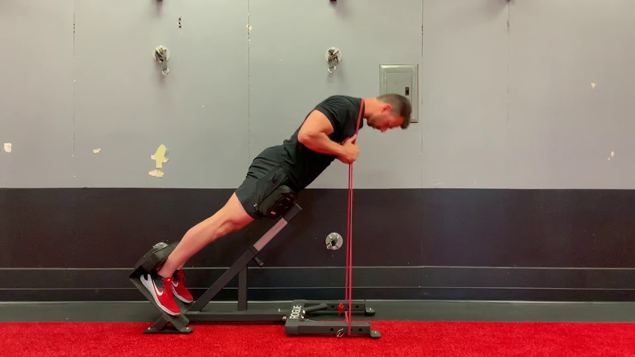 Band 45 Degree Back Extension - YouTube