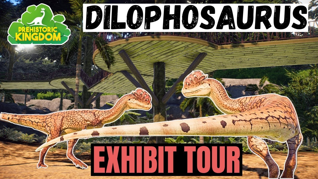 Dilophosaurus Habitat TOUR | WATERFALL TREE TOP TRAIL & CAVE #dinosaur ...