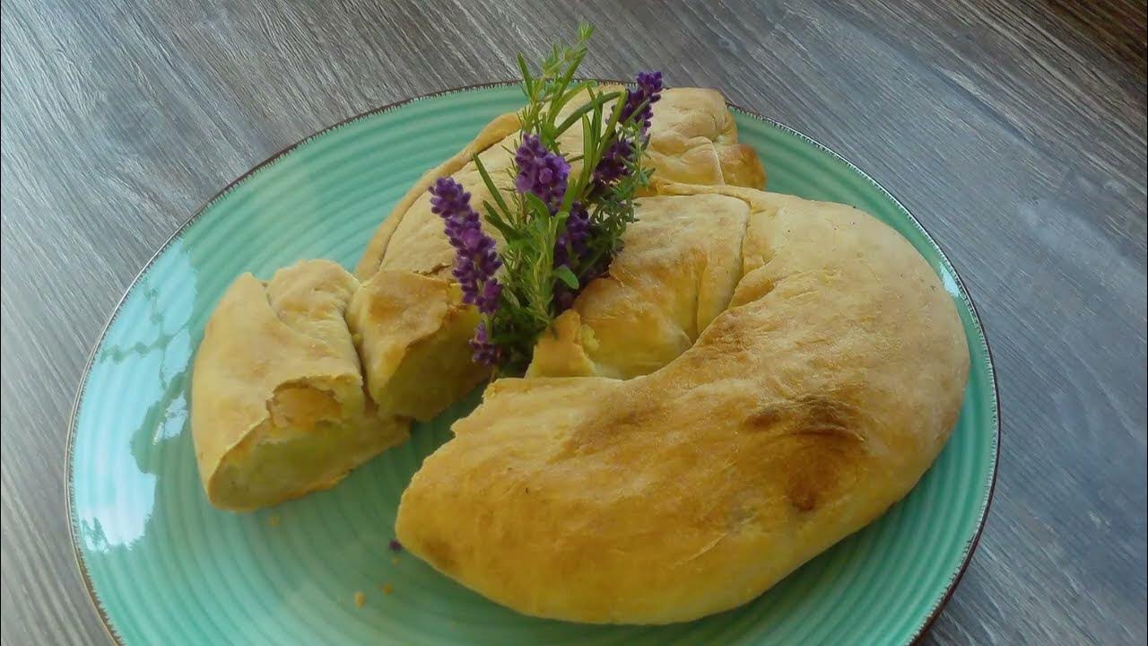 Rustikale Pita mit Kartoffeln und Zwiebel - YouTube