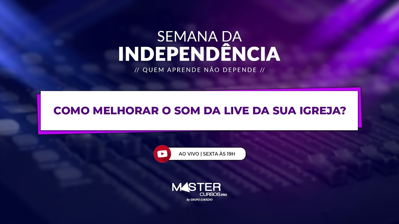 Como melhorar o som da live da sua igreja? - DICAS PRÁTICAS! • MasterCursos.Pro - YouTube