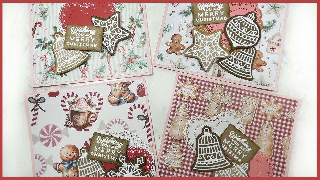 🍭How to make Christmas cards with Frosted Gingerbread Stampin Up ...