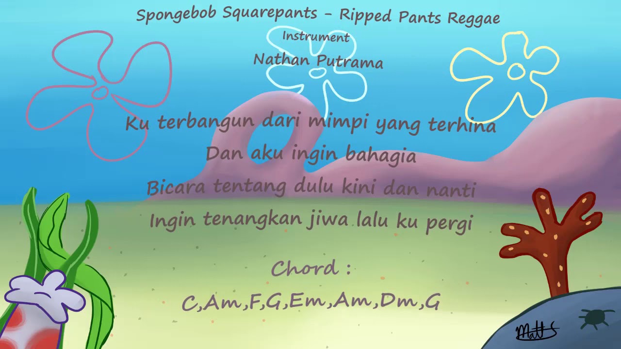 Spongebob Squrepants - Ripped Pants Reggae Karaoke Instrumental - YouTube