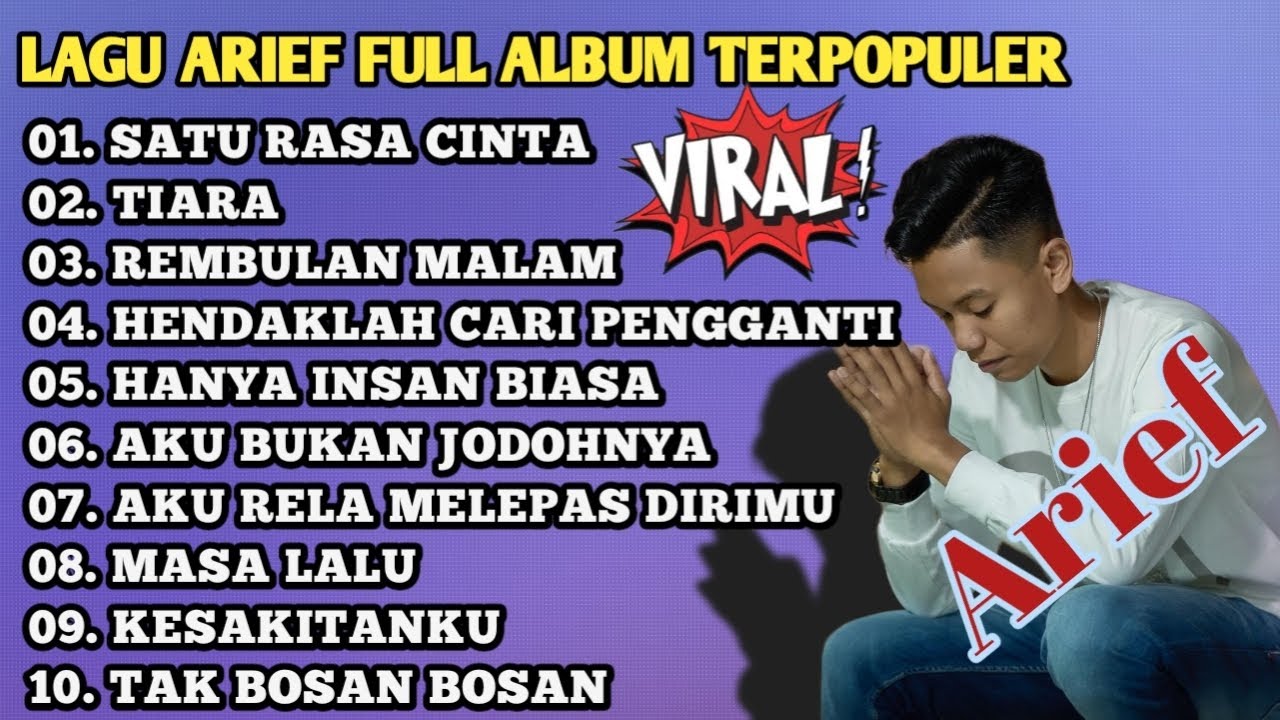 LAGU ARIEF FULL ALBUM TERPOPULER - YouTube