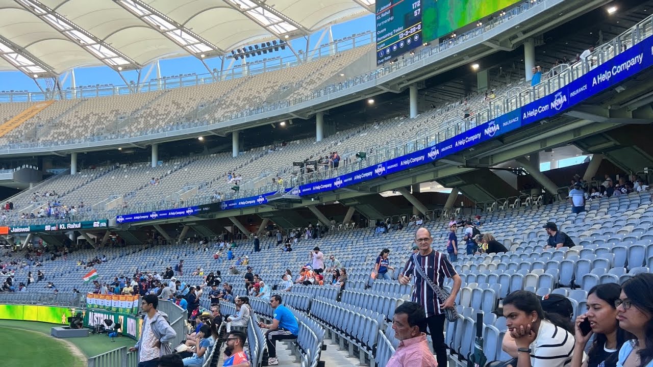 A day well spent at the Optus Stadium Perth | India vs Australia ...