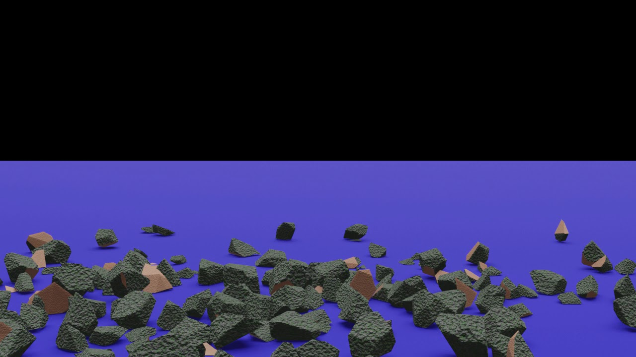 3D rock explode - Blender Test - YouTube