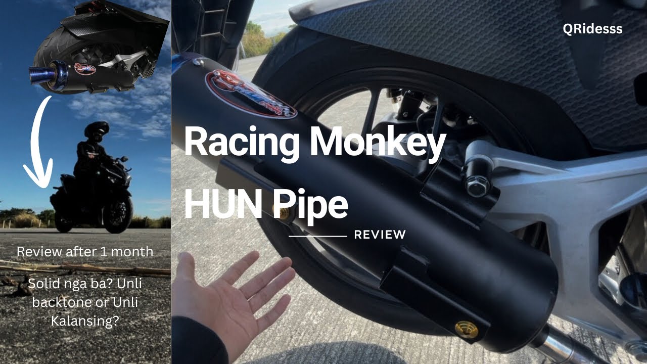 Racing Monkey HUN Pipe Review | 1 Month After | Honda Click 125i - YouTube
