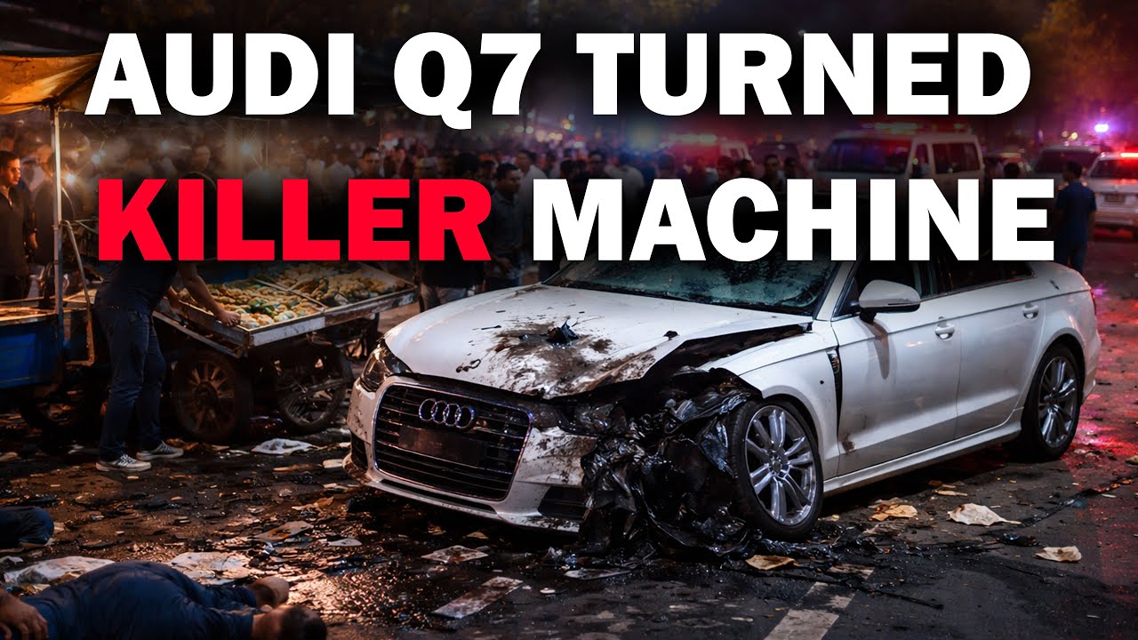 Audi Q7 turned killer machine on Rajasthan Roads. Luxury Audi Runs Over ...