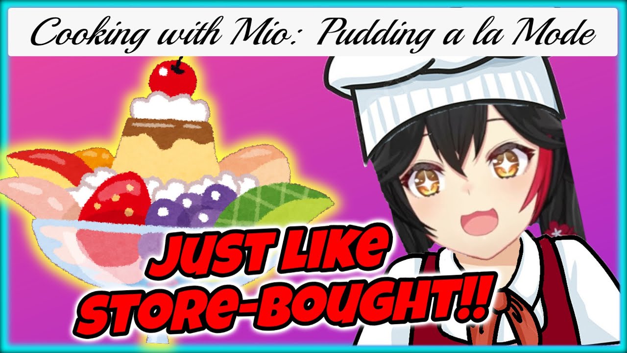 [Hololive] Cooking with Mio Mama: Pudding a la Mode! [ENG SUB] - YouTube