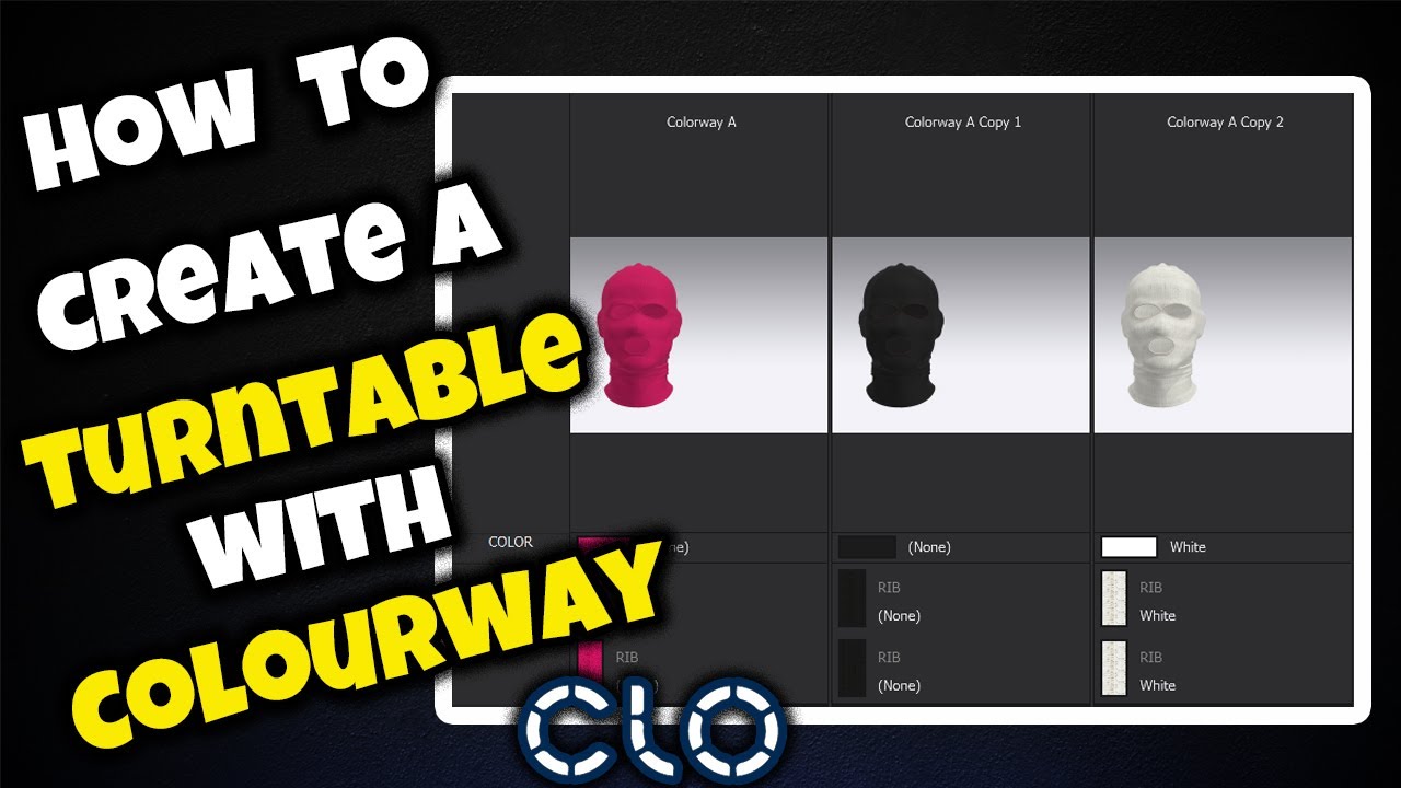 Clo3d Turntables Animation: Switch Cloth Colours while in 360 Rotation ...
