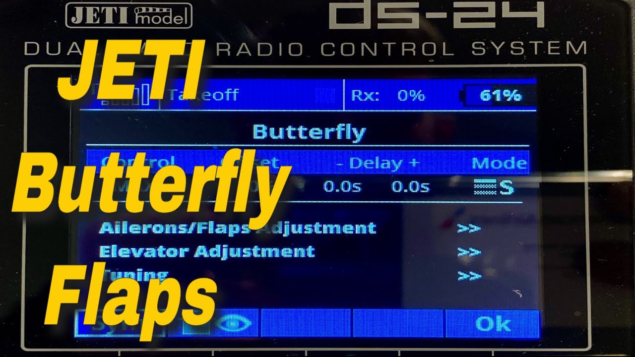 RC-JETI BUTTERFLY SETUP - Jeti Butterfly Setup for Flaps - YouTube