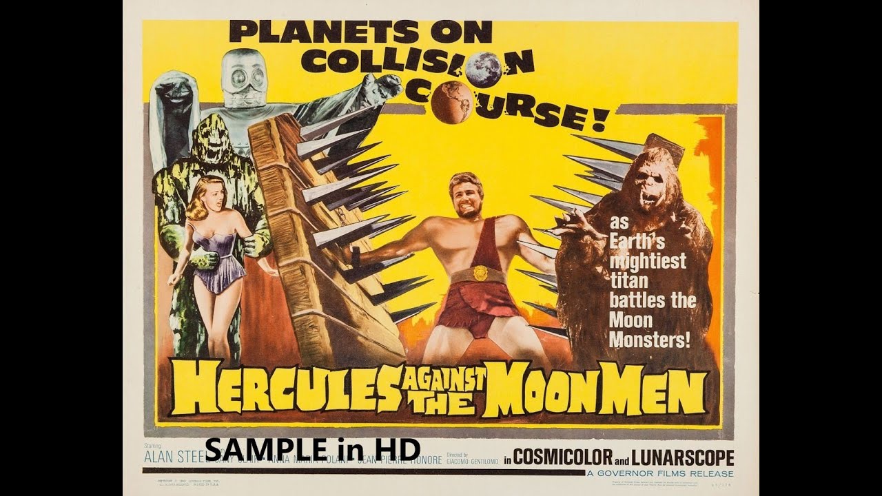 HERCULES against the MOONMEN, 1965. ALAN STEEL Perfect picture in ...