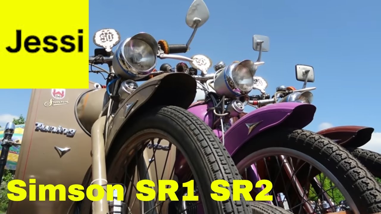 Retro Simson SR1 SR2 Sound Experience - Vintage Moped Race - YouTube