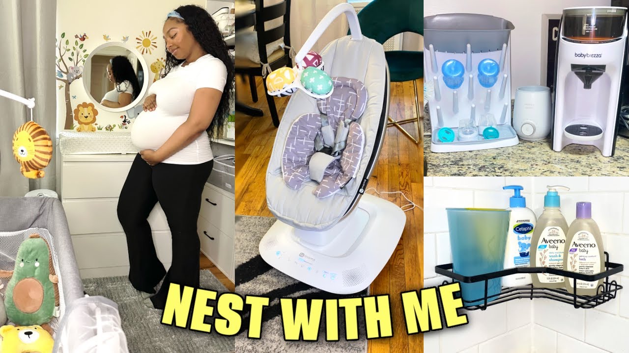 VLOG: NESTING FOR BABY! Bedside Nursery Organization, Sterilizing Baby ...
