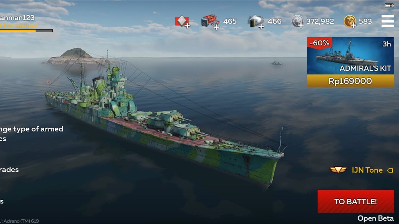 IJN Tone Ship (Premium Edition) Gameplay | War Thunder Mobile - YouTube