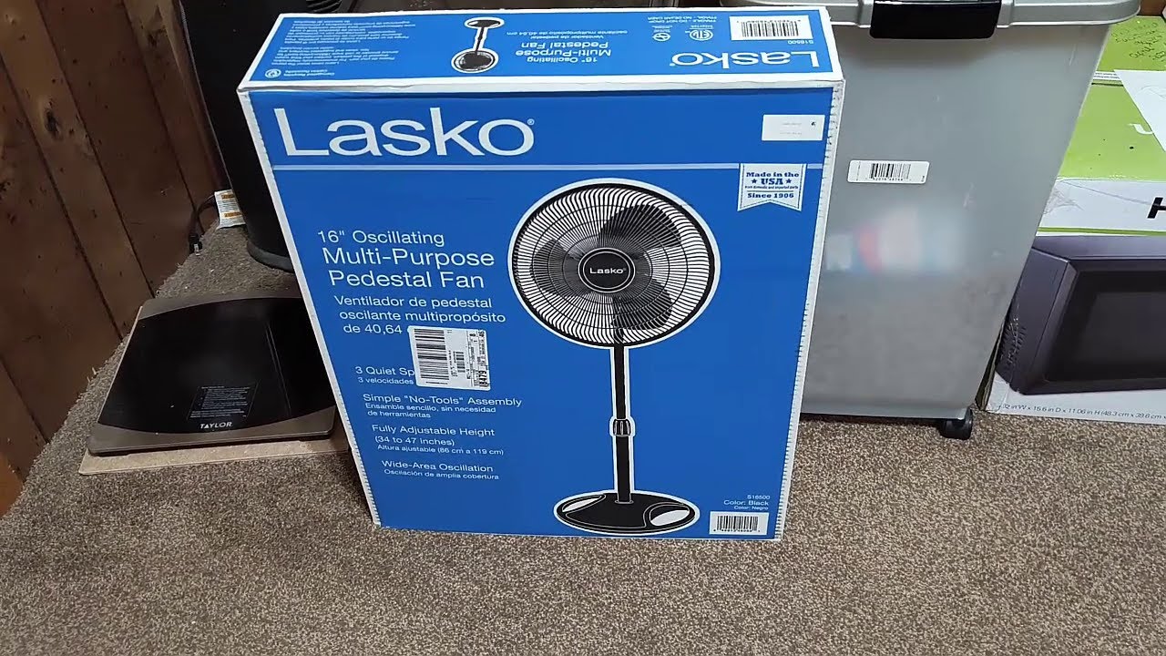 Lasko stand fan, Cheap, (but is it any good) - YouTube