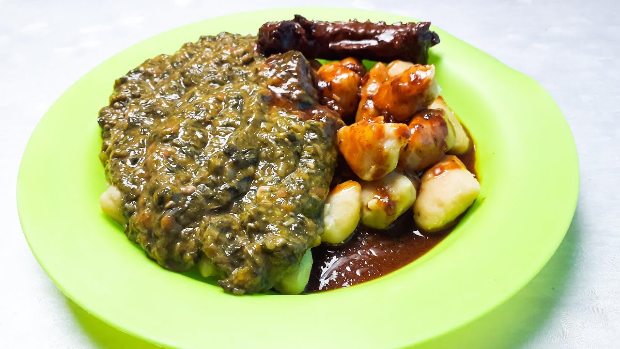 Trinidad Callaloo, Stew Chicken and Dumplings | Trini Food | Bus Ah Pot ...