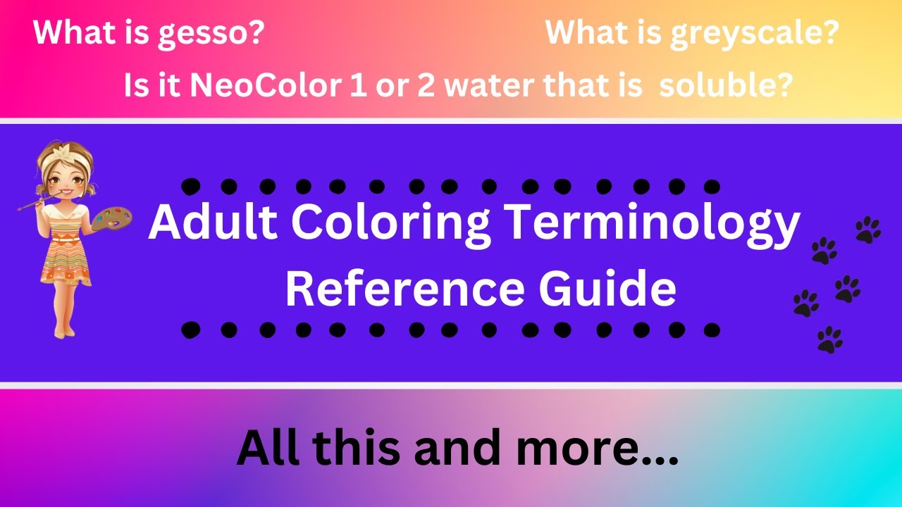 Reference Guide for Coloring Terminology - YouTube