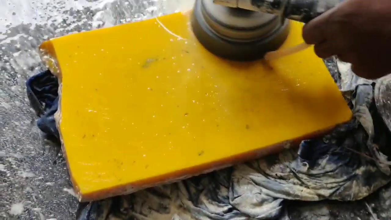 How to make chemical to Marble and polishing process - YouTube