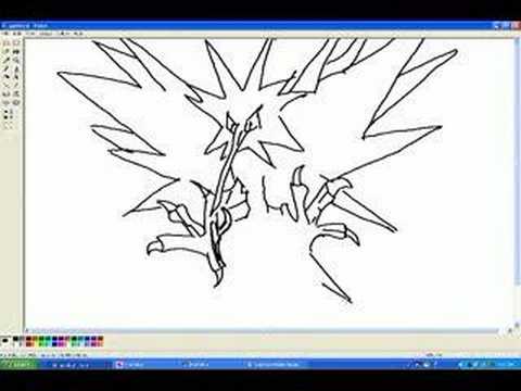 Zapdos Drawing - YouTube
