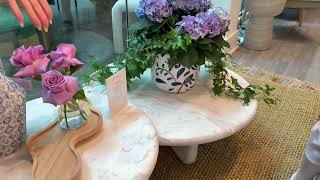 Juju Nesting Indoor/Outdoor Marble Coffee Tables from TOV Furniture
