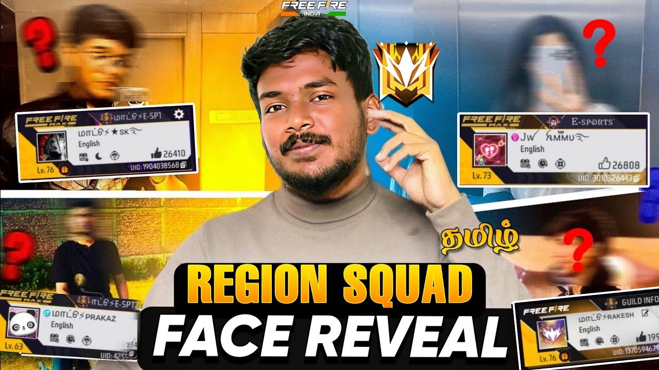 MATTU RAVI🤡 REGION SQUAD🔥 AND ZS FACE REVAL😎 NO MORE REGION😭 FREE FIRE ...
