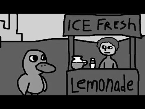 The duck song but the lemonade stand man is depressed - YouTube