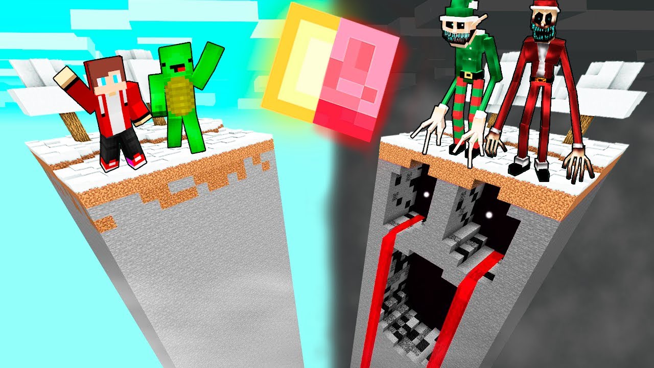Mikey and JJ Chunk vs Scary SANTA AND ELVE Dweller Chunk Survive Battle in Minecraft - Maizen ...