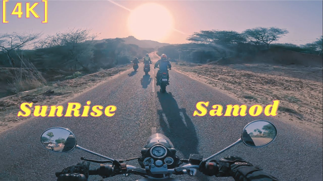 [4K] Jaipur to Samod Ride || Beautiful Sunrise || Karan Arjun movie ...