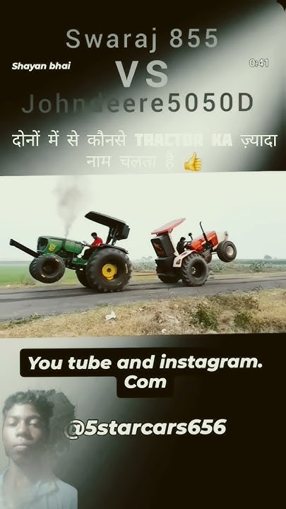 John deere tochan king ki dhadkan ️vs Swaraj 855 dilo tractor tochan 🚜🚜🚜 - YouTube