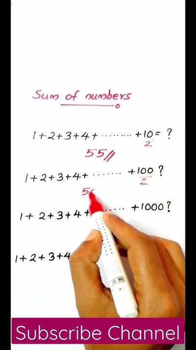 Sum of Numbers? How to find sum of numbers? #tricks #maths #education # ...