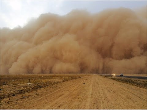 Sandstorm caught on camera - YouTube