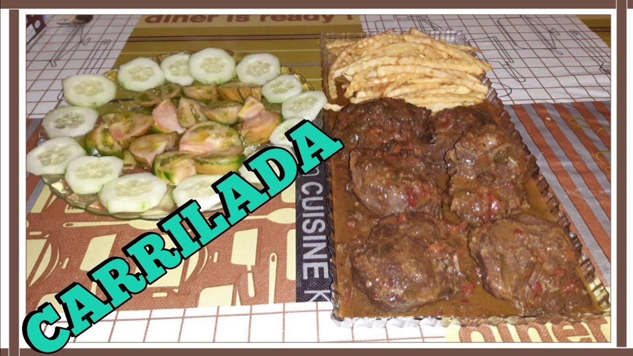 CARRILLADA O CARRILLERA EN SALSA A MI MANERA//ENSEÑAMOS LA PLACA Y ...