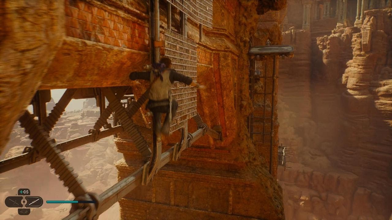 STAR WARS Jedi: Survivor Storm Trooper scared of heights - YouTube