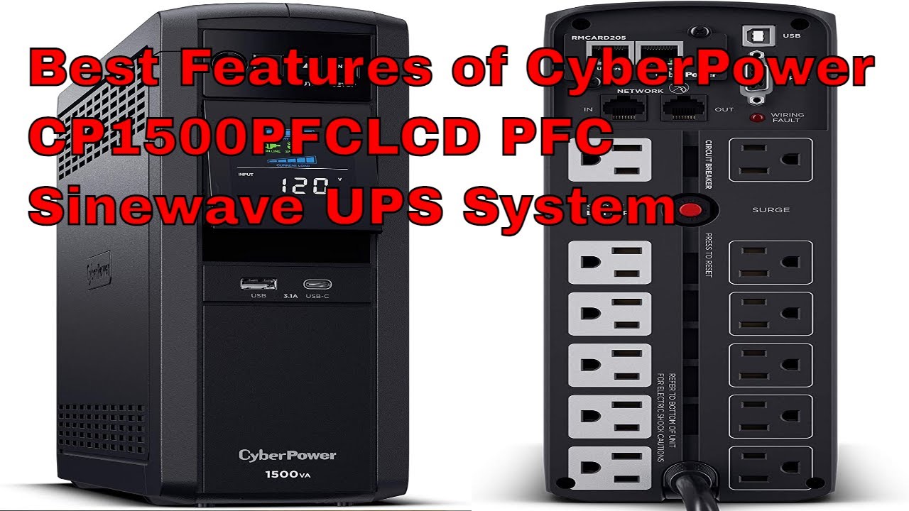 Best Features CyberPower CP1500PFCLCD PFC Sinewave UPS System ...
