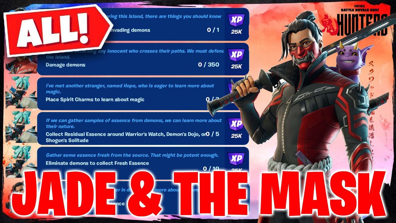 Jade & The Mask Quesltine | Fortnite Chapter 6 Storyline - YouTube