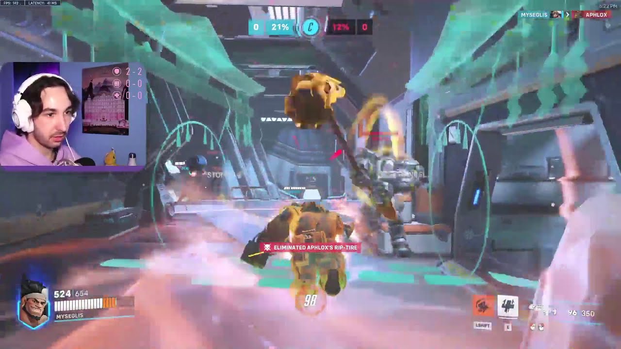 Dodging 2 (two) ultimates with Mauga's Overrun | Overwatch 2 - YouTube