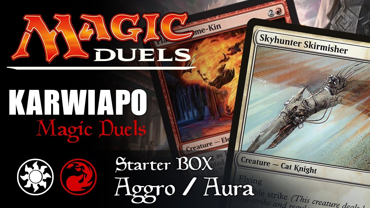 Magic Duels - starter box R/W aggro aura deck | AI gold farming - YouTube