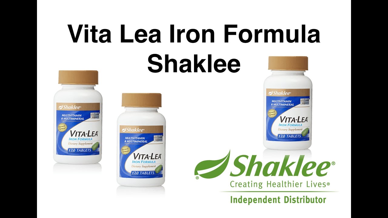 Vita Lea Iron Formula Shaklee Multivitamin Multimineral with Iron ...
