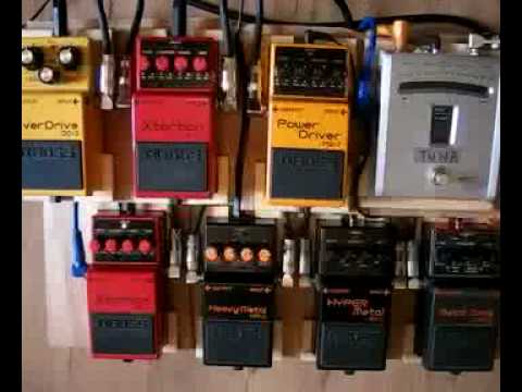 Boss OD3 PW2 XT2 HM2 HM3 MT2 distortion pedals demo - YouTube