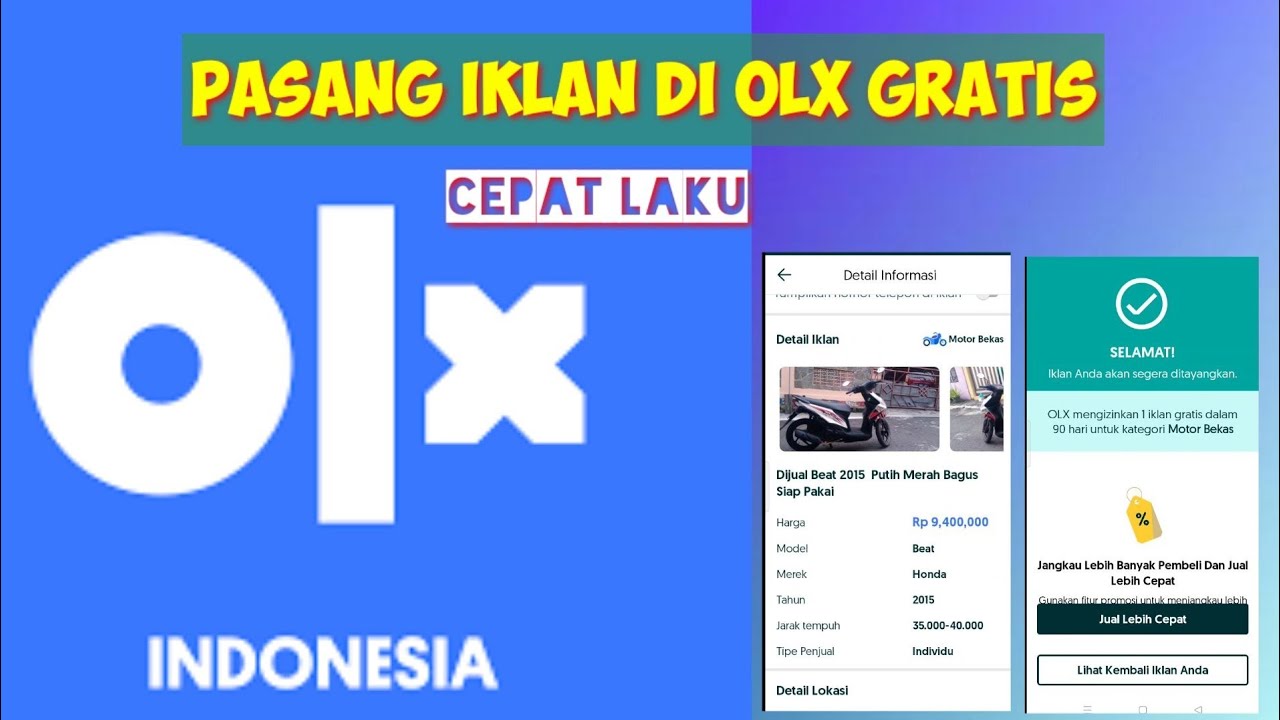 Pasang Iklan di OLX Gratis - YouTube