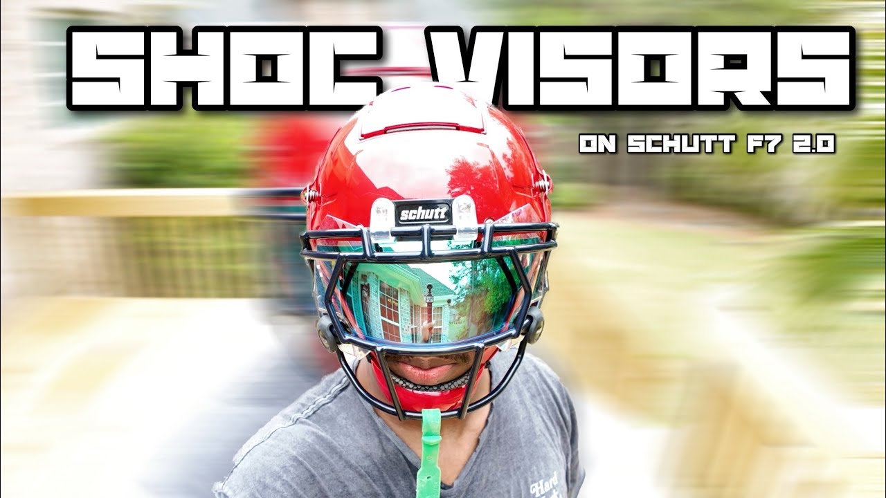 SHOC VISORS ON SCHUTT F7 2 0 - YouTube