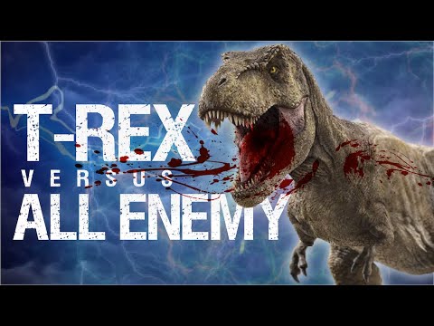 Can T Rex defeat all his enemies? T Rex vs All Animal in the world ...