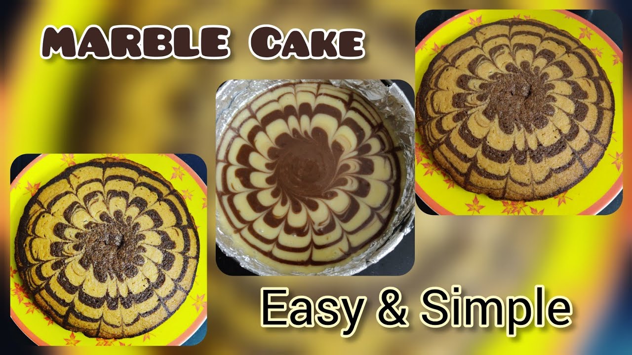 Marble Cake | Simple & Easy Marble Cake | How to make a perfect marble ...